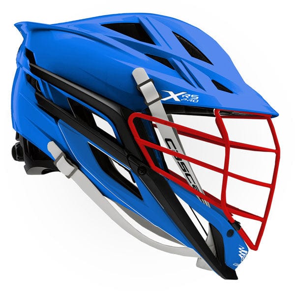 Cascade XRS Pro Lacrosse Helmet -Royal, Royal, Scarlet, Royal ...